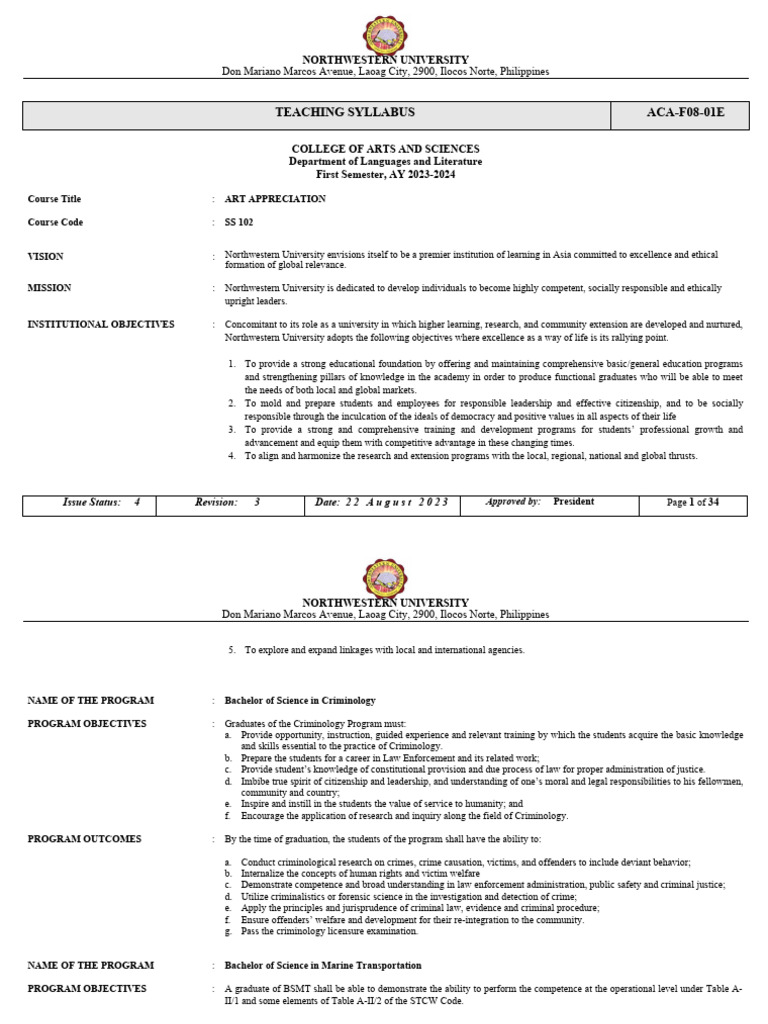 Arts and Culture in Philippine Education | PDF | Engineering | Crimes