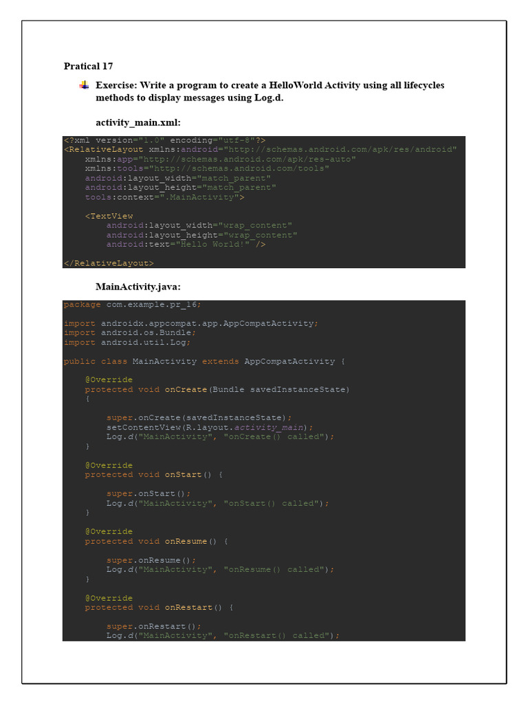 Mad 17 | PDF | Android (Operating System) | Mobile App