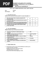 Soal PTS SBDP Kelas 3 Semester 1 | PDF