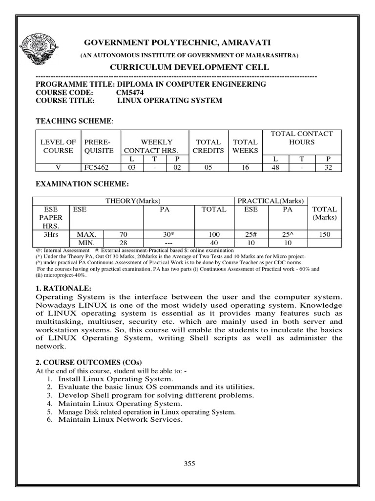 CM5474 Linux Operating | PDF | Operating System | File System