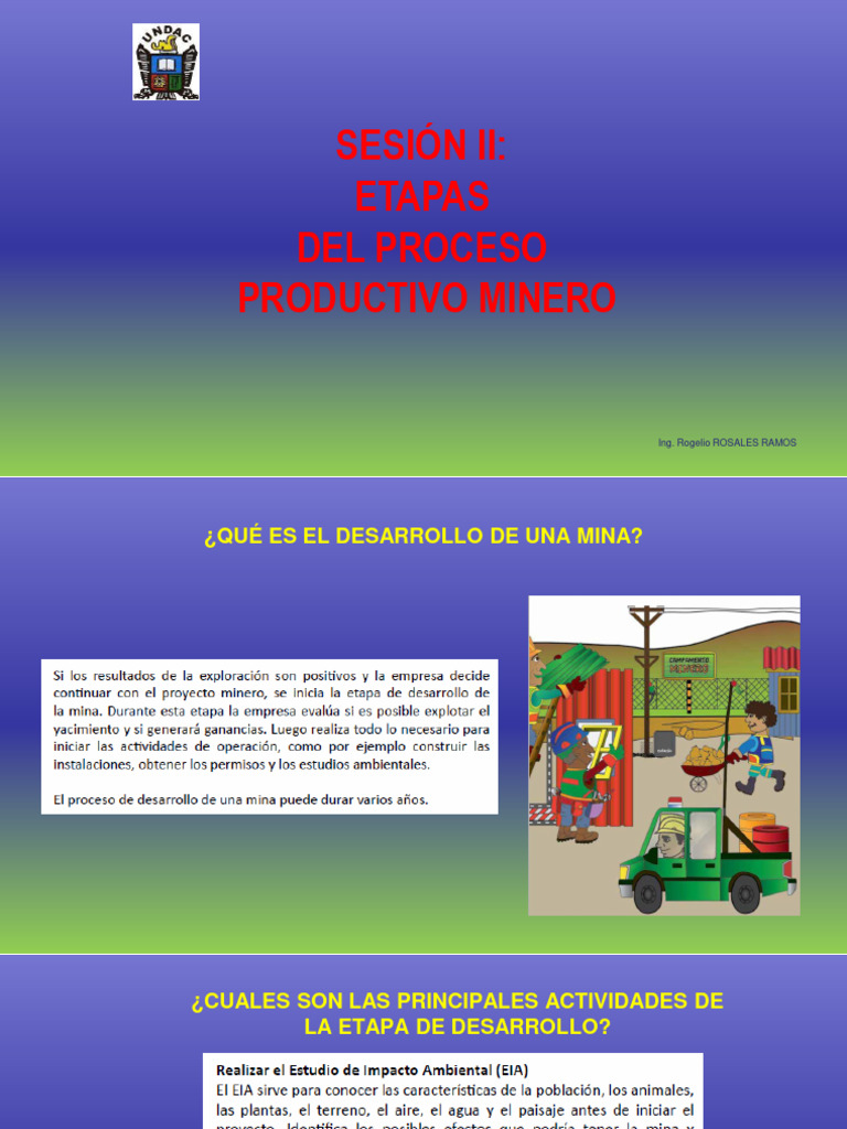 Etapas del Proceso Productivo Minero | PDF | Minería | Prospección