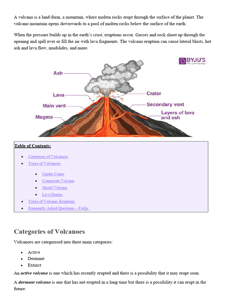 volcano | PDF | Volcano | Lava