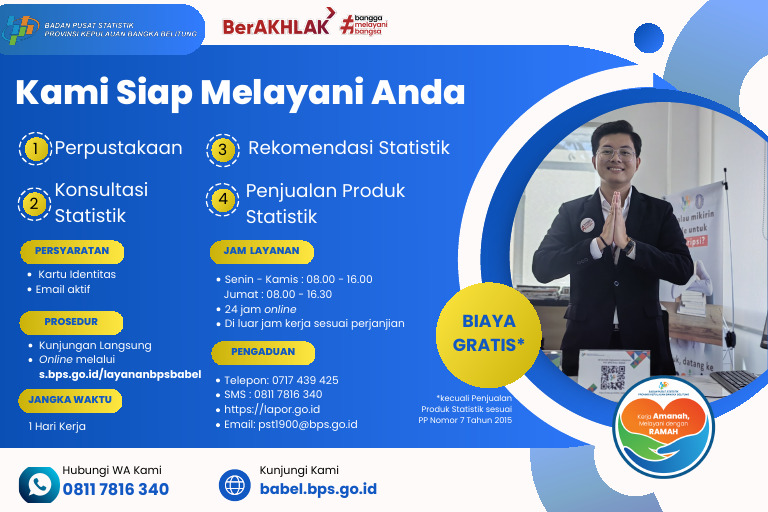 Layanan Statistik BPS Babel: Jam & Kontak | PDF