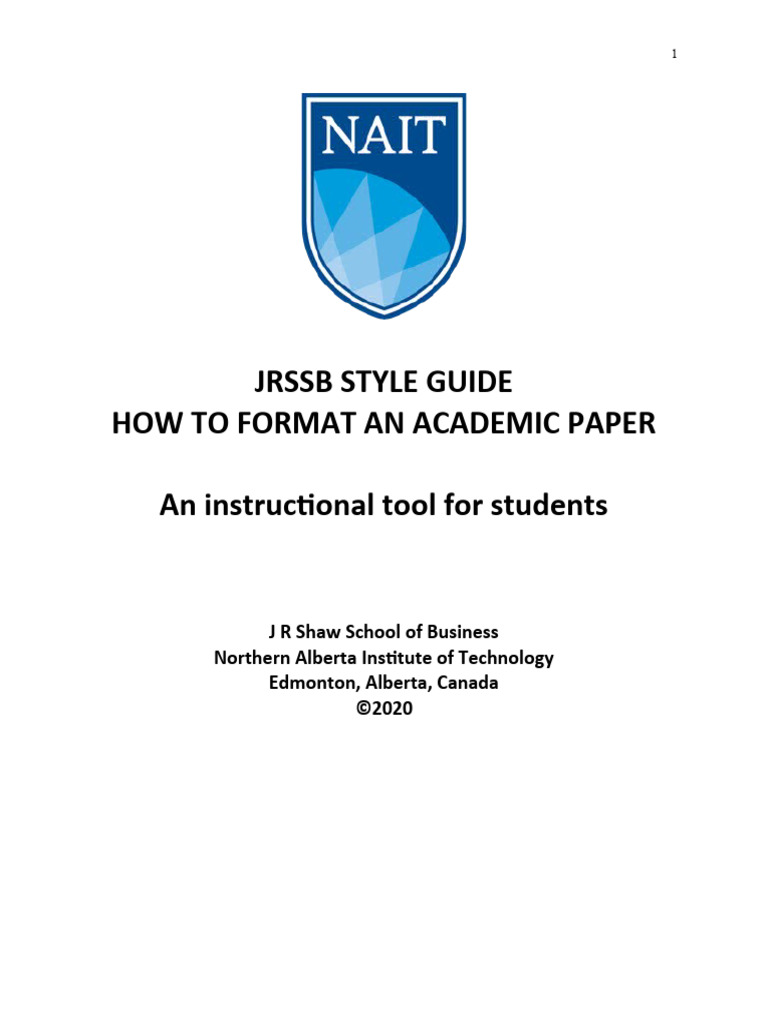 JRSSB Academic Paper Style Guide (APA) | PDF | Career & Growth | Art