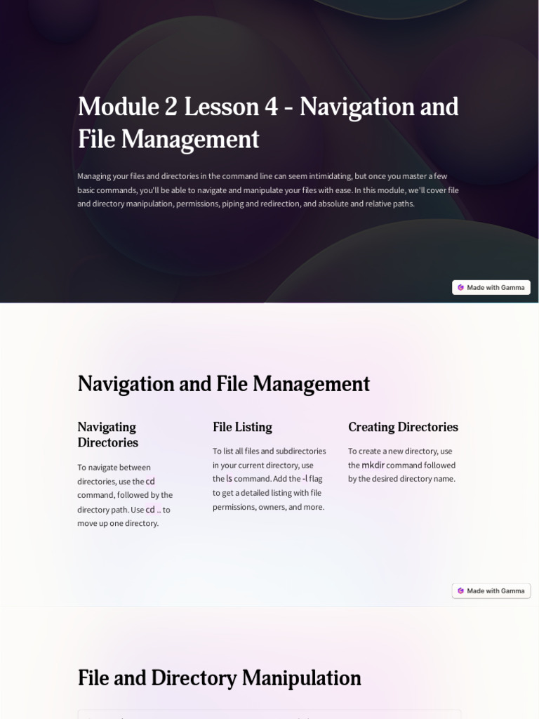 Module-2-Lesson-4-Navigasi-dan-Manajemen-Berkas | PDF | Computer File | Directory (Computing)