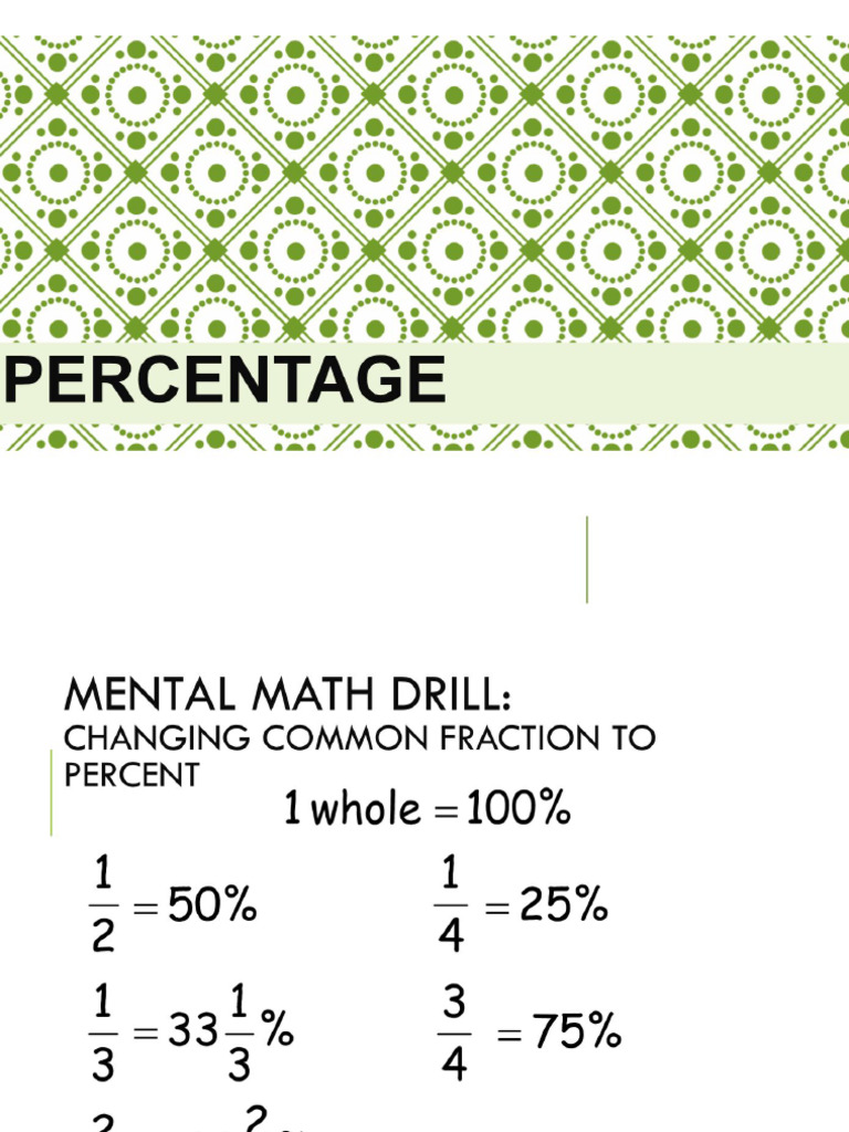 Calcu Lating of What Is The % | PDF