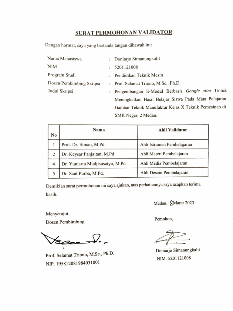 Surat Validator | PDF