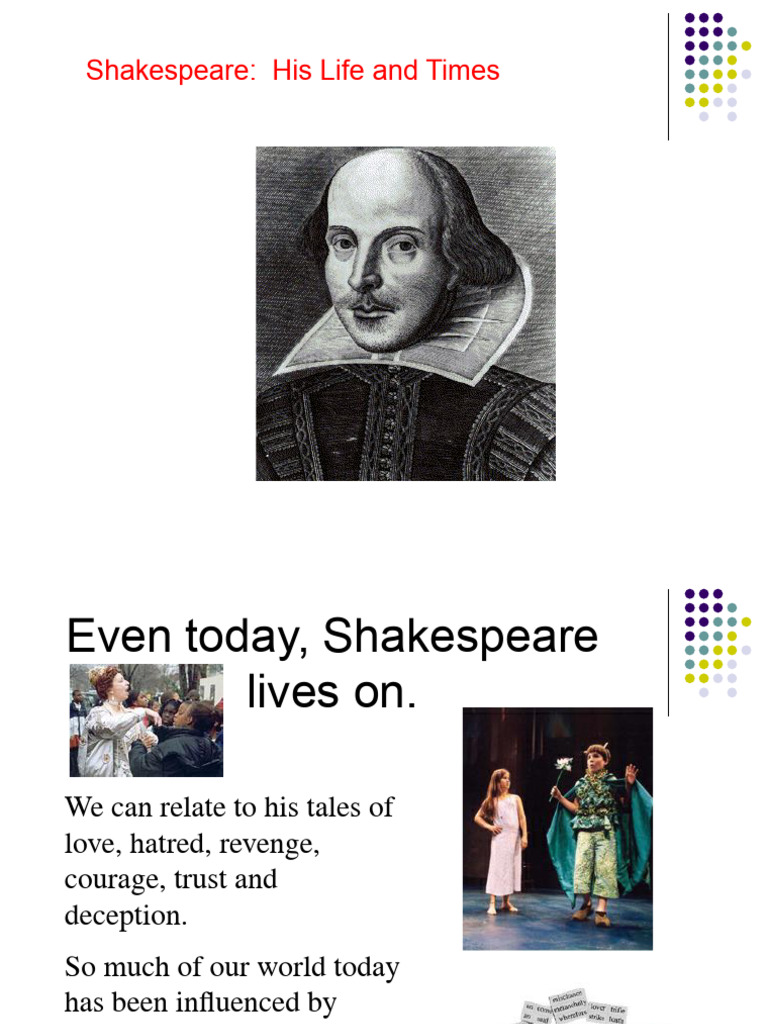 Shakespeare's Life and Theatrical Legacy | PDF | William Shakespeare