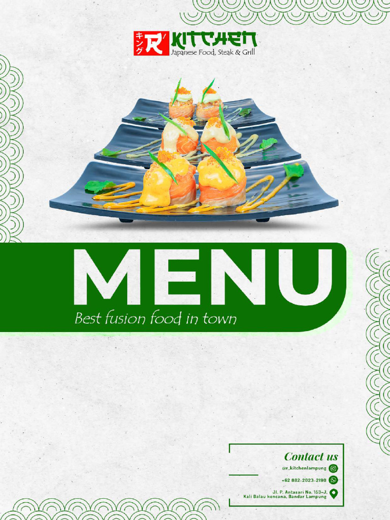 Menu R'Kitchen | PDF