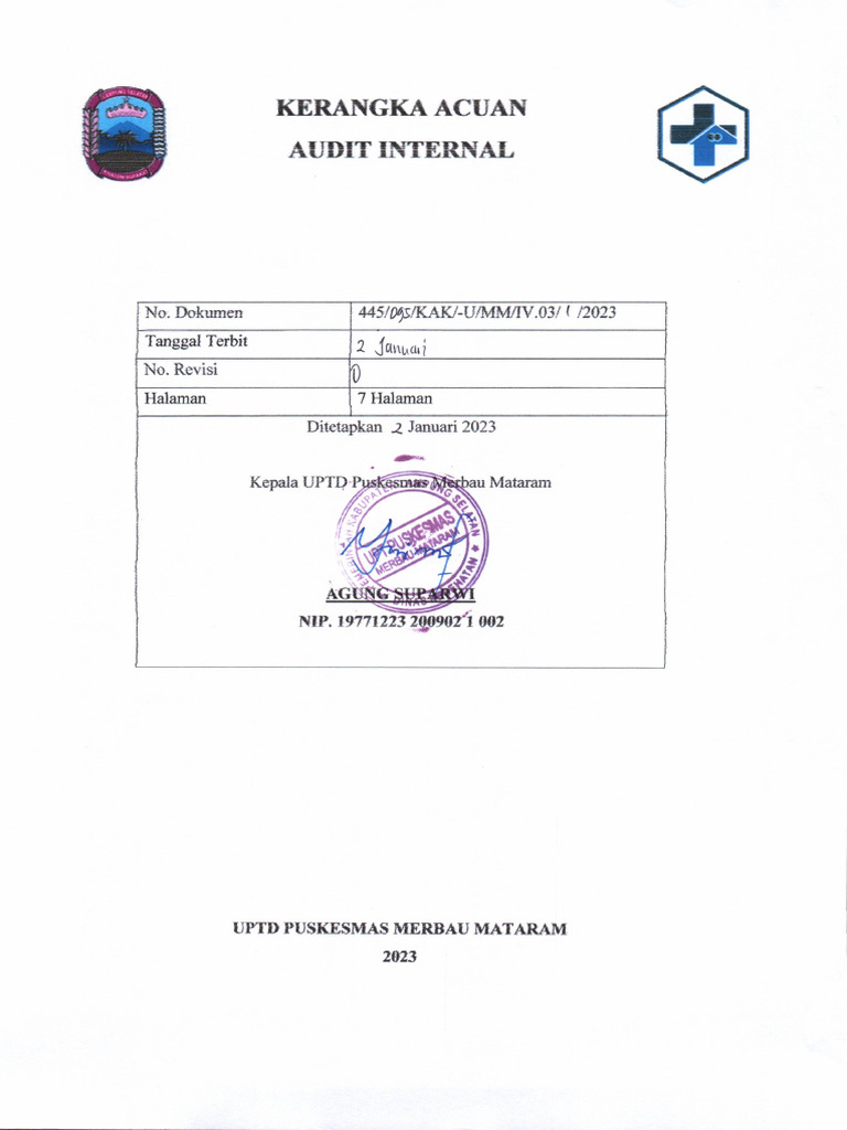 KAK AUDIT INTERNAL | PDF
