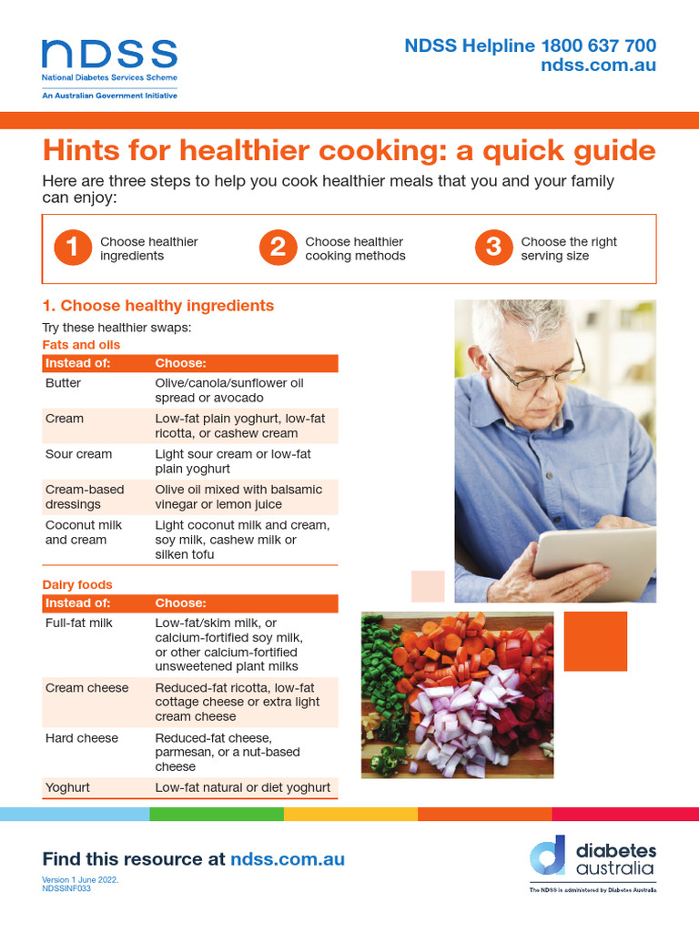 Quick Guide Hints Healthier Cooking | PDF | Cooking | Cream