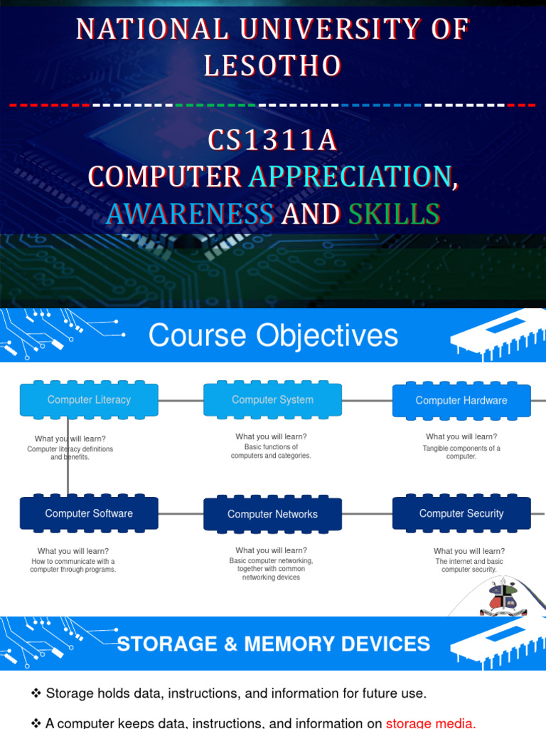 CS1311A Lecture 3 - Computer Hardware | PDF | Computer Data Storage | Computer Network