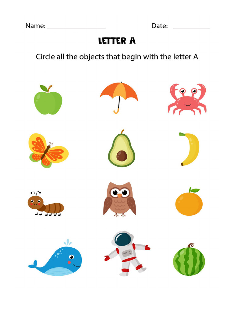 Circle --- Letter A | PDF