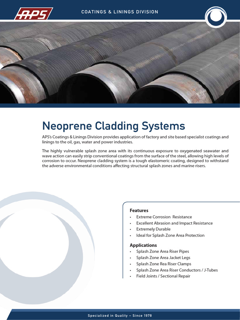 Neoprene Cladding Systems | PDF | Corrosion | Coating
