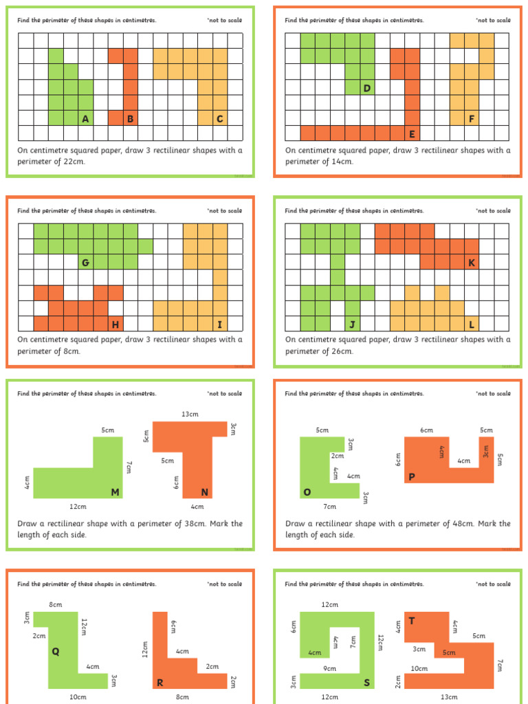 Fun Perimeter Worksheet | Download Free PDF | Euclidean Geometry ...