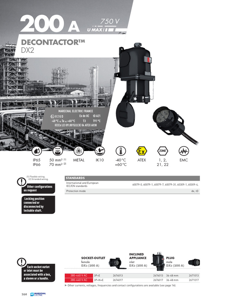 MARECHAL DX2 DECONTACTOR RANGE EN | PDF | Ac Power Plugs And Sockets ...