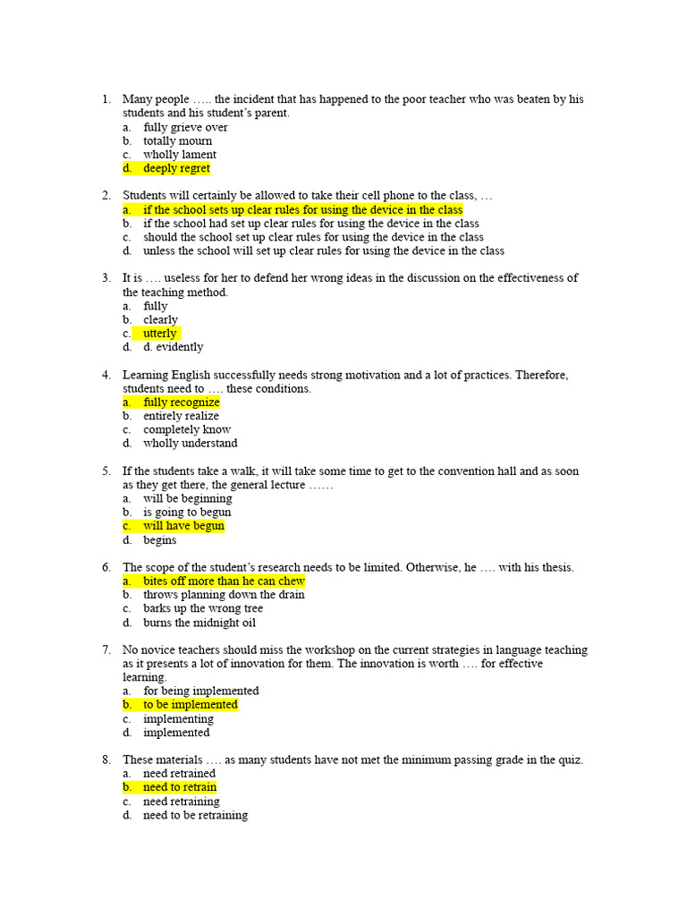 English Language Test Prep | PDF | Hernán Cortés