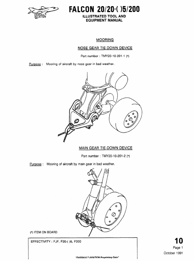 F20 - ATA 10 - Mooring | PDF | Manufactured Goods | Vehicle Technology