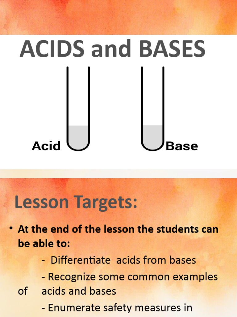 ACIDS and BASES | PDF
