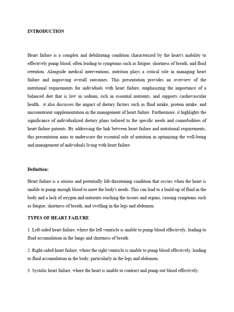 Heart Failure Introduction | PDF | Heart | Heart Failure