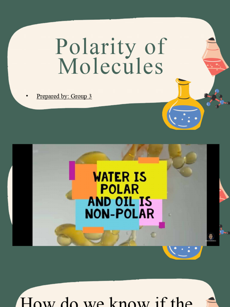 Polarity of Molecules 3 | PDF | Chemical Polarity | Chemical Bond