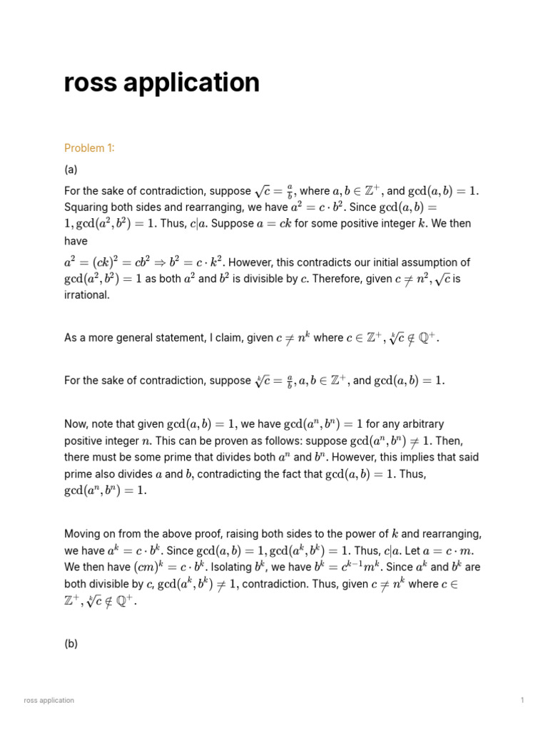 Ross Application: C A A C C A K | PDF | Numbers | Rational Number