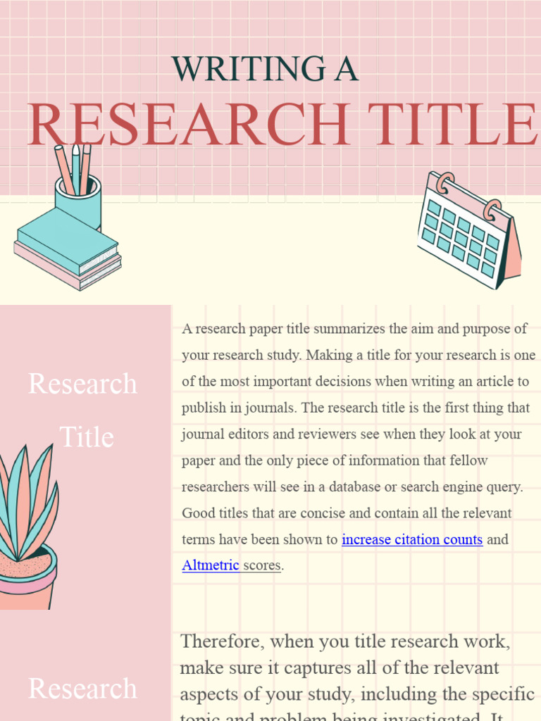 Research Title | PDF | Academic Publishing | Information Science