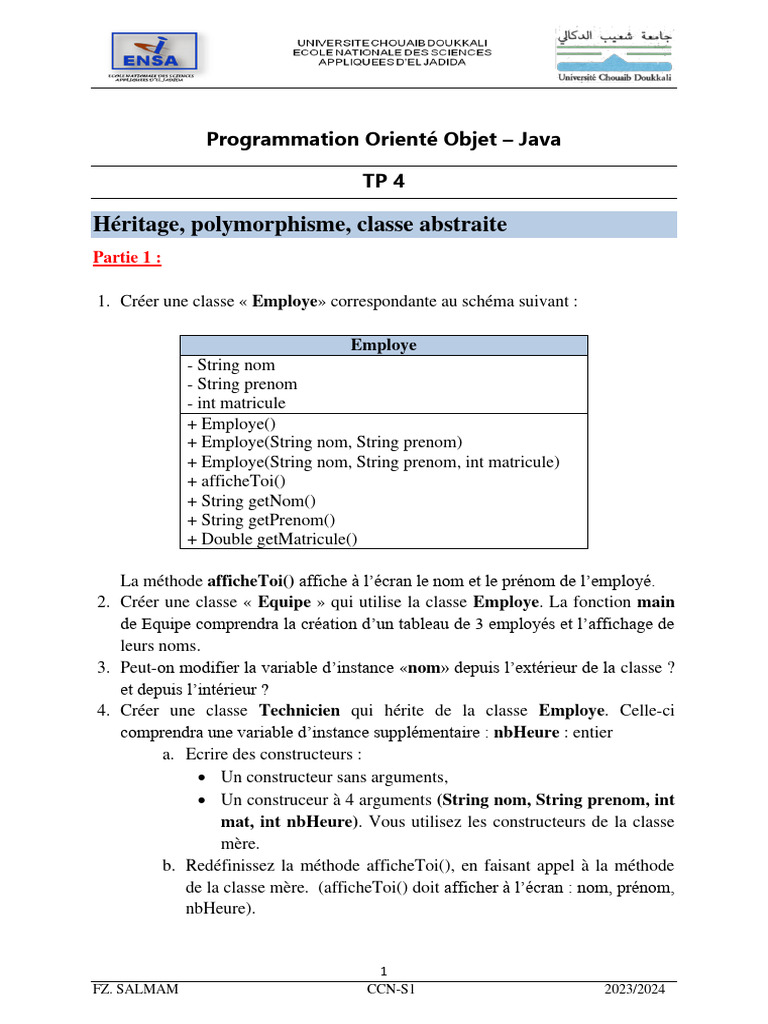 TP 4 | PDF | Informatique | Programmation informatique