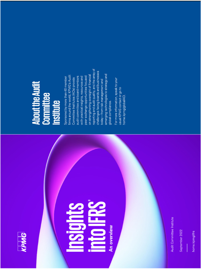 Insights Into IFRS - An Overview KPMG | PDF