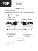 Certification (Damaged House) | PDF