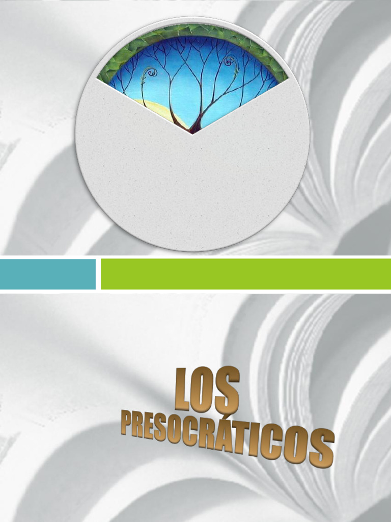 Final Presocratico 2024 | PDF | Percepción | Conocimiento