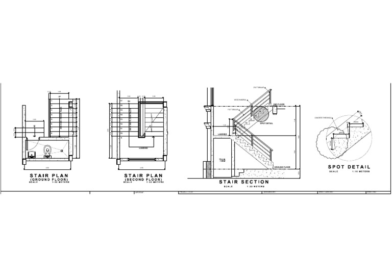 Stair Plan and Detail | PDF | Structural Engineering | Architectural Design