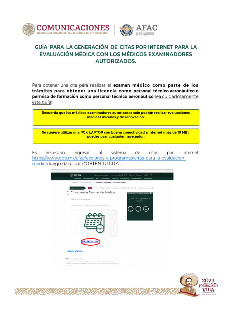 Guia de Citas MEAs AFAC | PDF | Contraseña | Internet