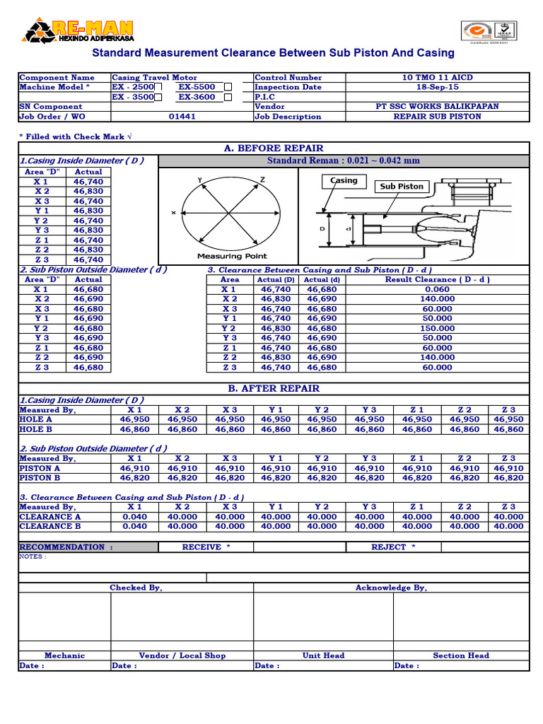 Casing Travel Motor 2 | PDF | Individual Physical Objects | Classes Of ...