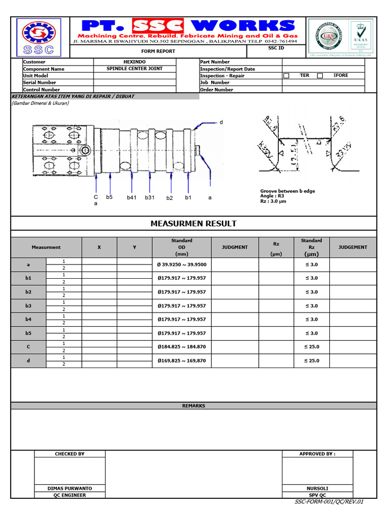Spindle Center Joint | PDF | Industrial Processes | Mechanical Engineering