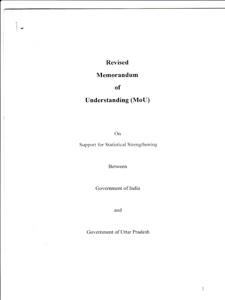 Revised MoU | PDF | Statistics