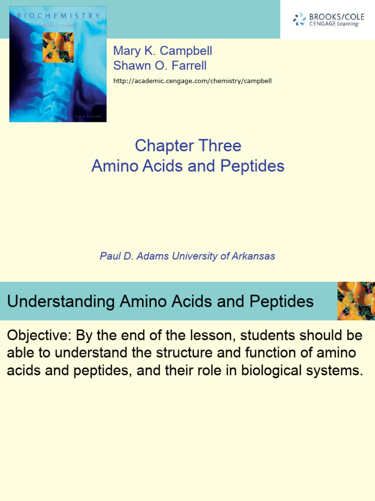 3 - Amino Acids and Peptides | PDF | Amino Acid | Acid Dissociation Constant