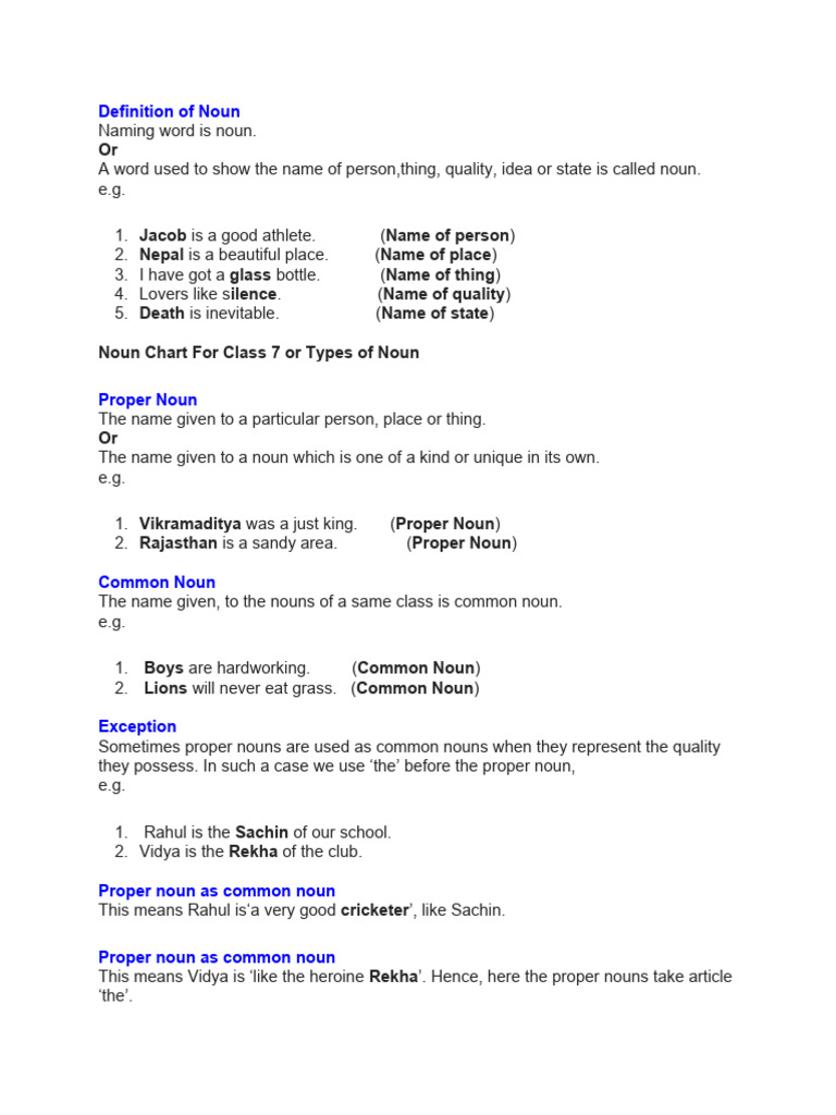 Nouns | PDF