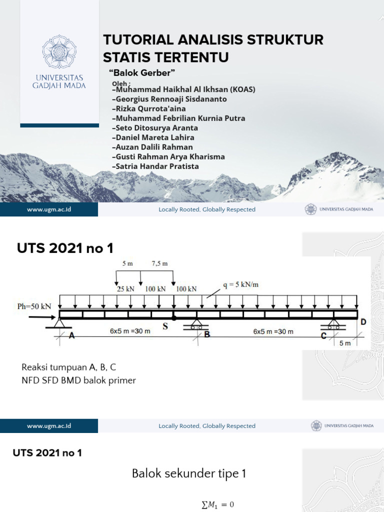 Balok Gerber UTS 2021 | PDF