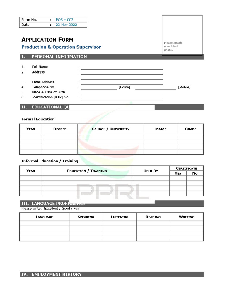 Application Form (POS) | PDF