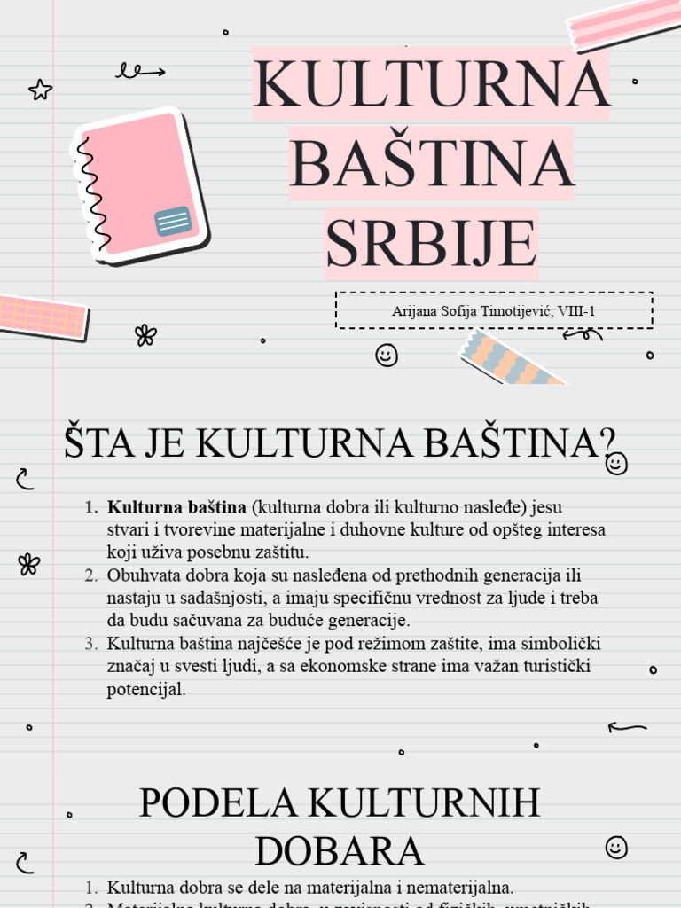 Kulturna Bastina Srbije | PDF