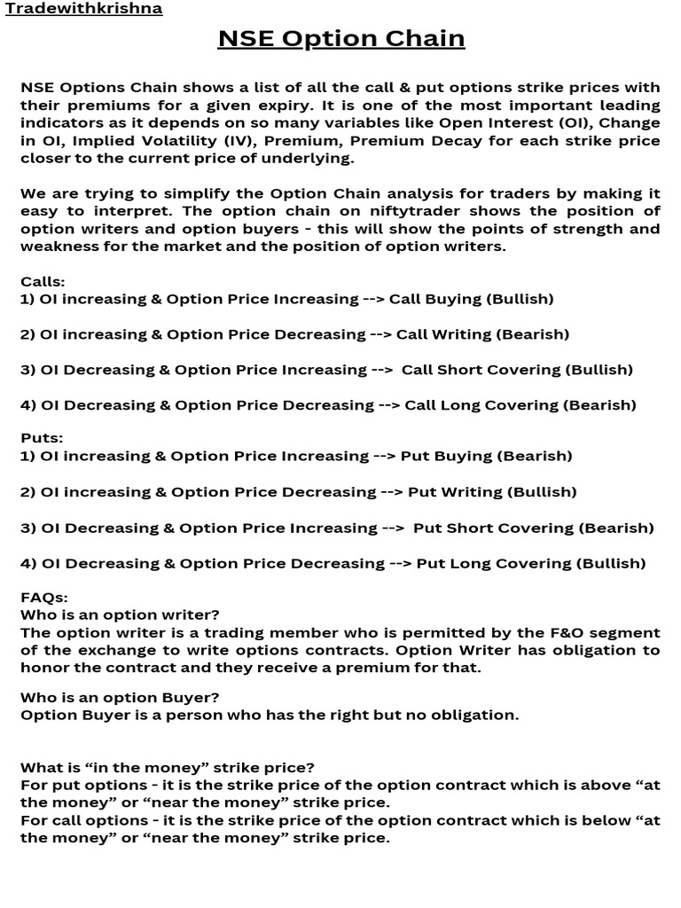 How To Read Oi Data 2024 04 03 12 38 12 | PDF | Option (Finance ...