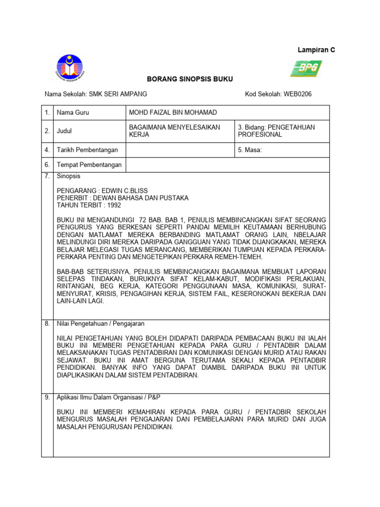 UB 2 BAGAIMANA MENYELESAIKAN KERJA | PDF
