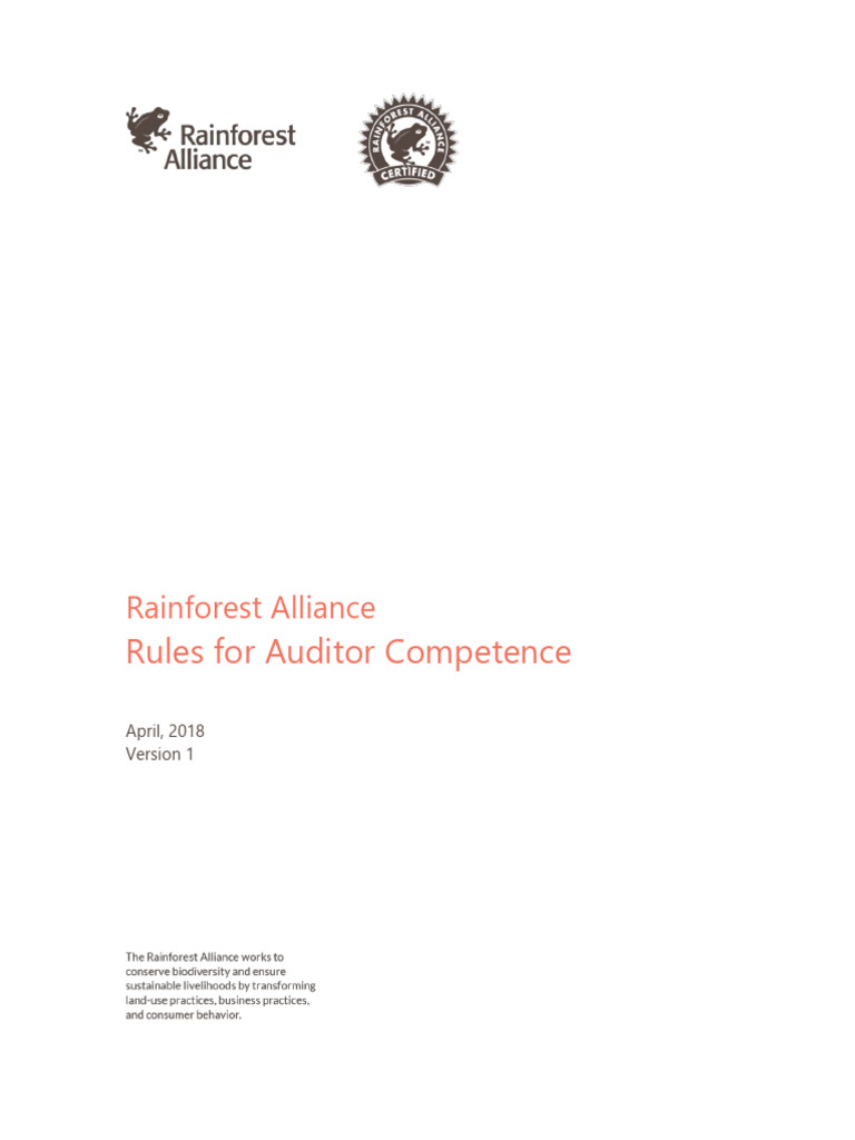 17 Rules-Auditor-Competence en | PDF | Audit | Quality Assurance