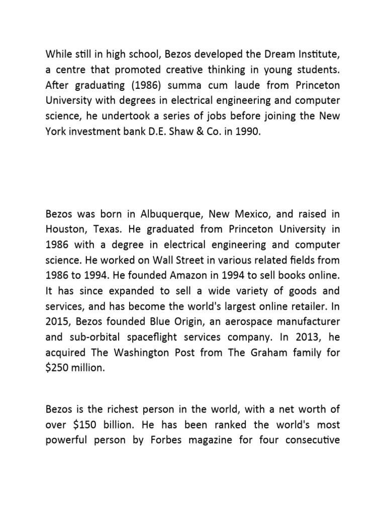 Jeff Bezos | PDF