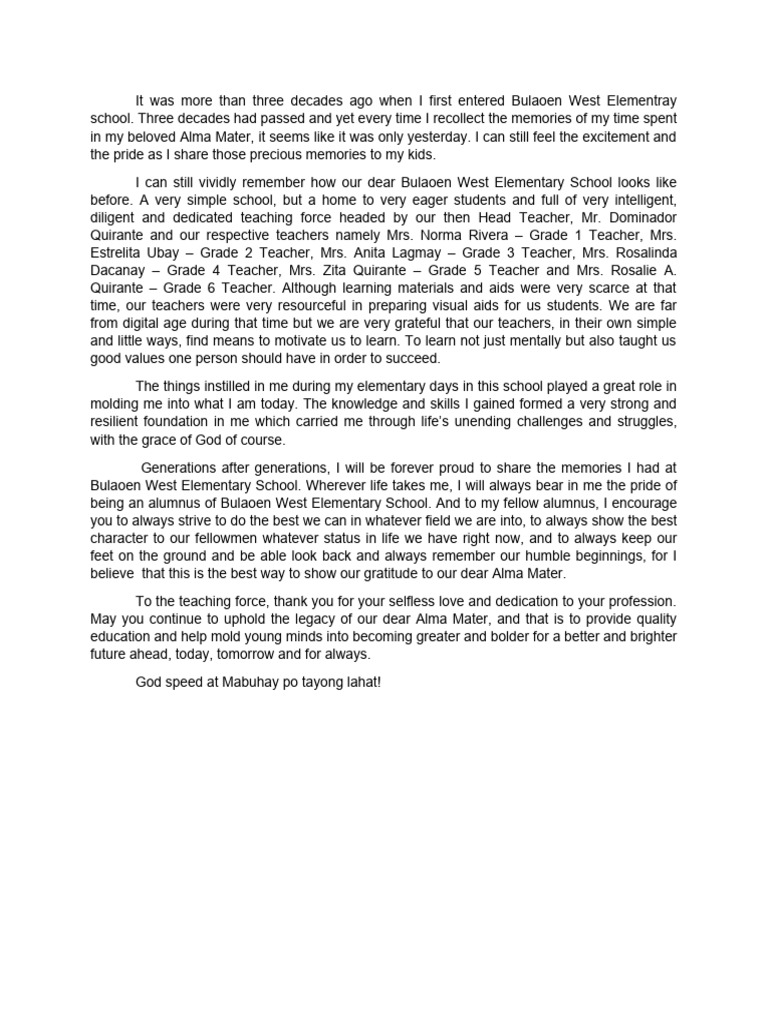 Words of Thanks | PDF