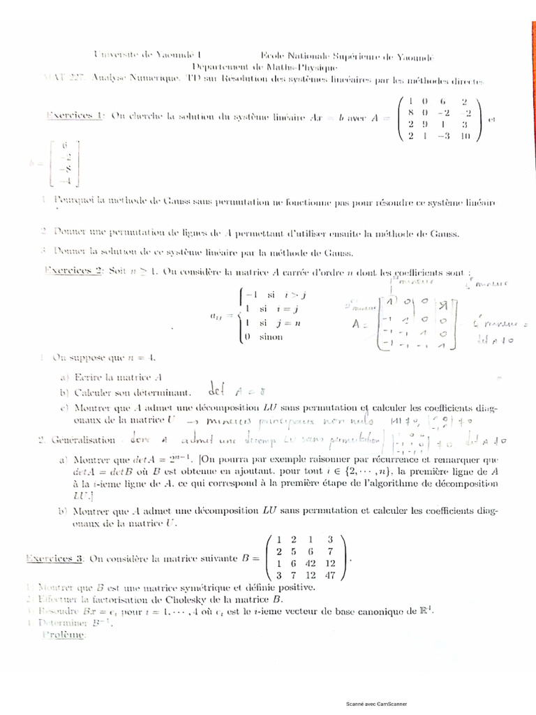 Ananum - Fiche de TD N°1&2 | PDF Ananum - Fiche de TD N°1&2 | PDF