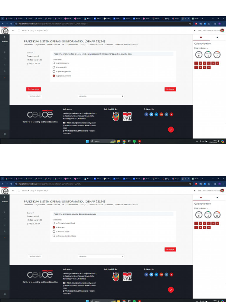 SISOP Modul 5 Quiz | PDF