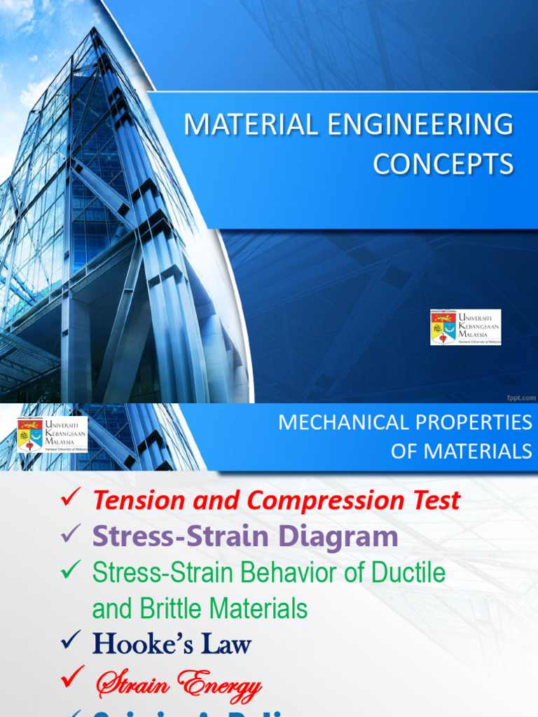 Mom Chapter 3 (Mechanical Properties) - 20191003084130 | PDF | Deformation (Engineering) | Young ...