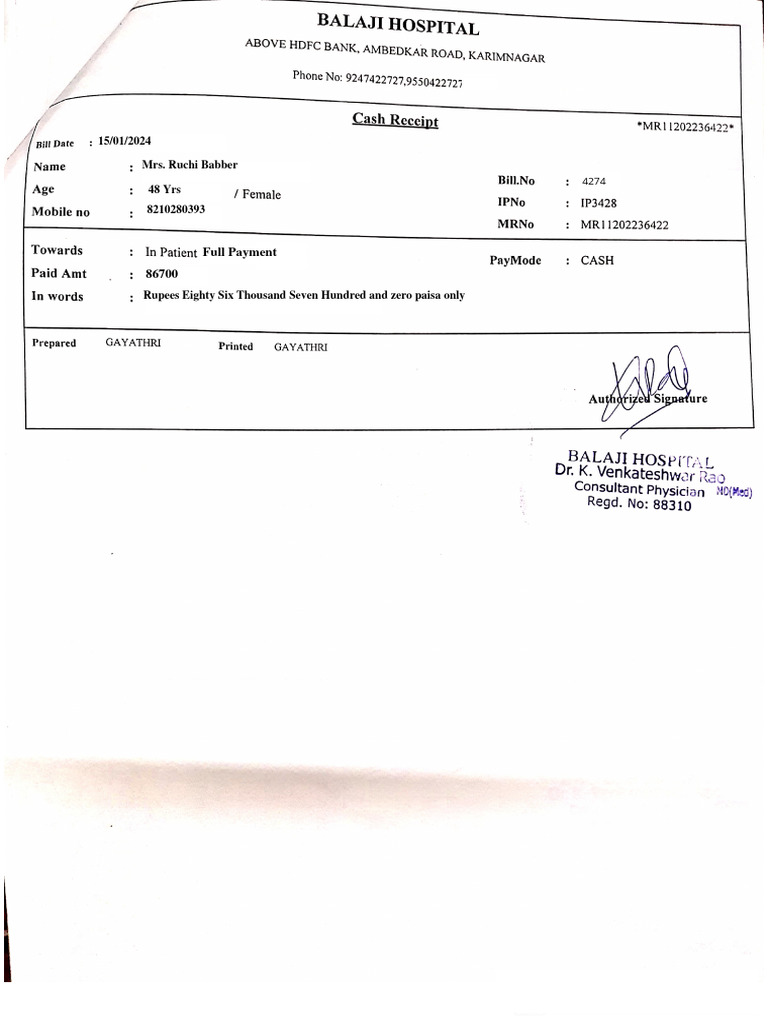 Ruchi Babber Paid-Receipt 2 | PDF